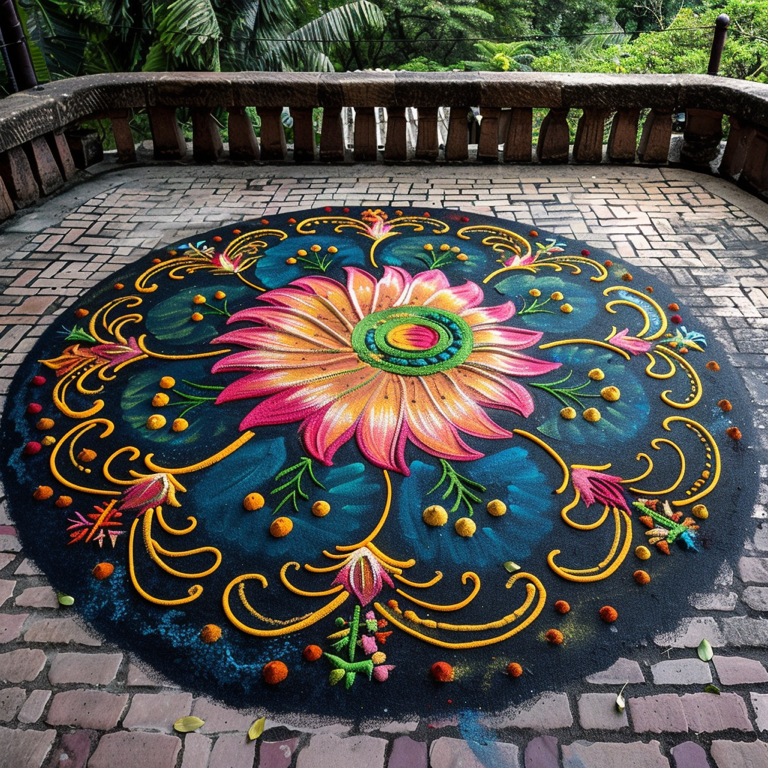 Drawing Happiness: The Timeless Beauty of Rangoli Art - AshbyDodd